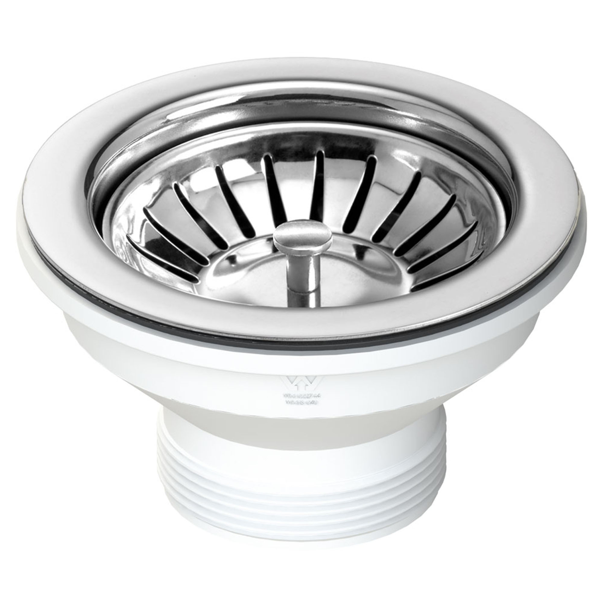 Turner Hastings 90x50 Polished Stainless Steel Basket Waste & Long Bolt ...