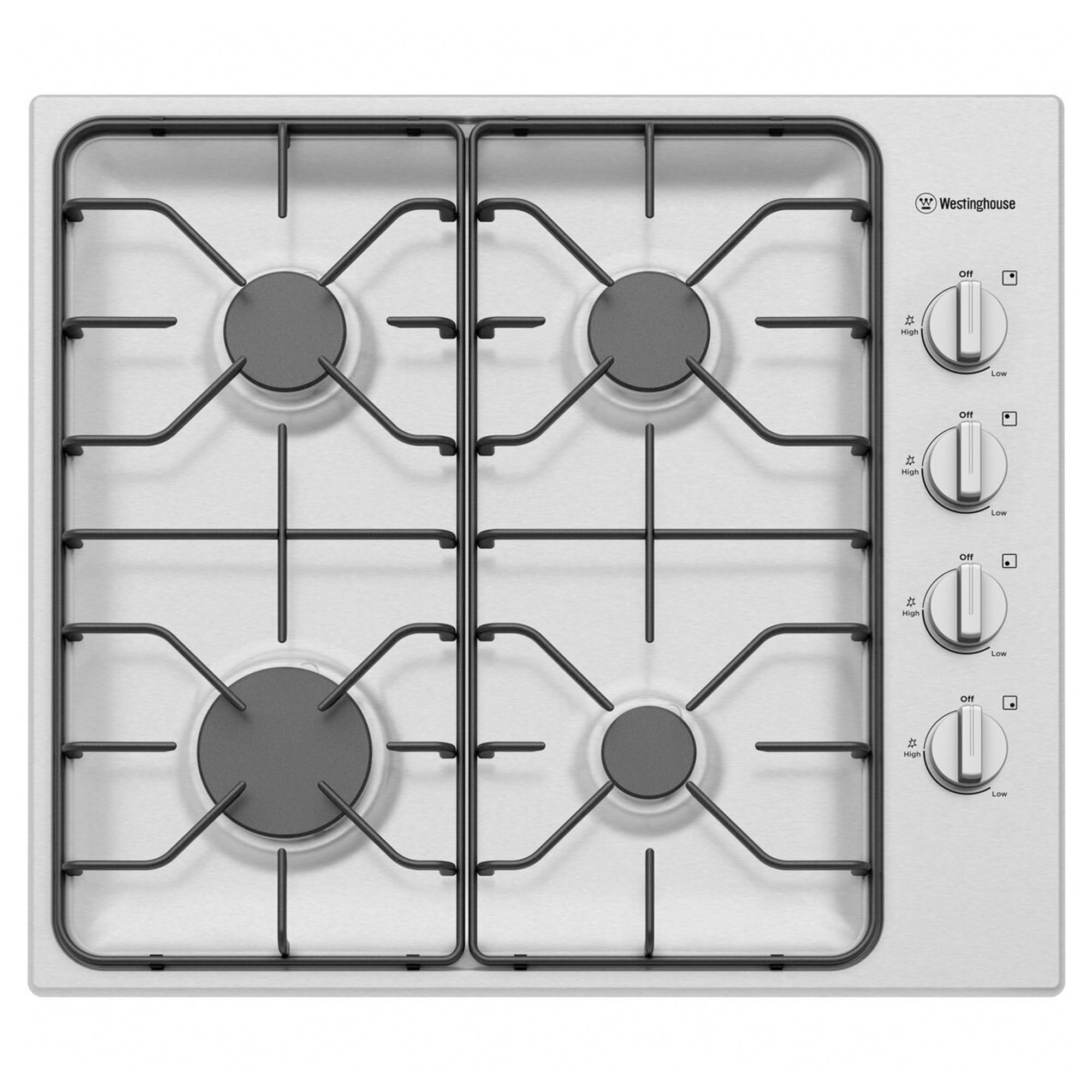 Westinghouse 60cm 4 Burner Gas Cooktop. WHG640SC - Signature Appliances