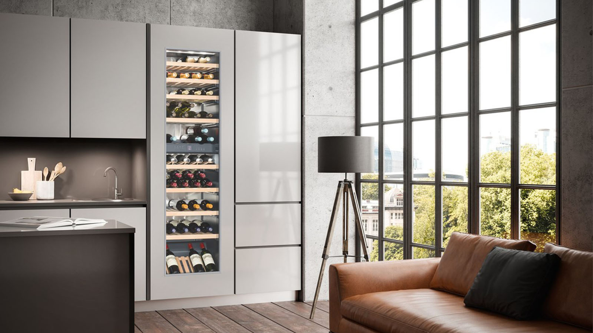 Liebherr 80 Bottle Dual Zone Built-in Wine Cabinet - Left Hinged ...