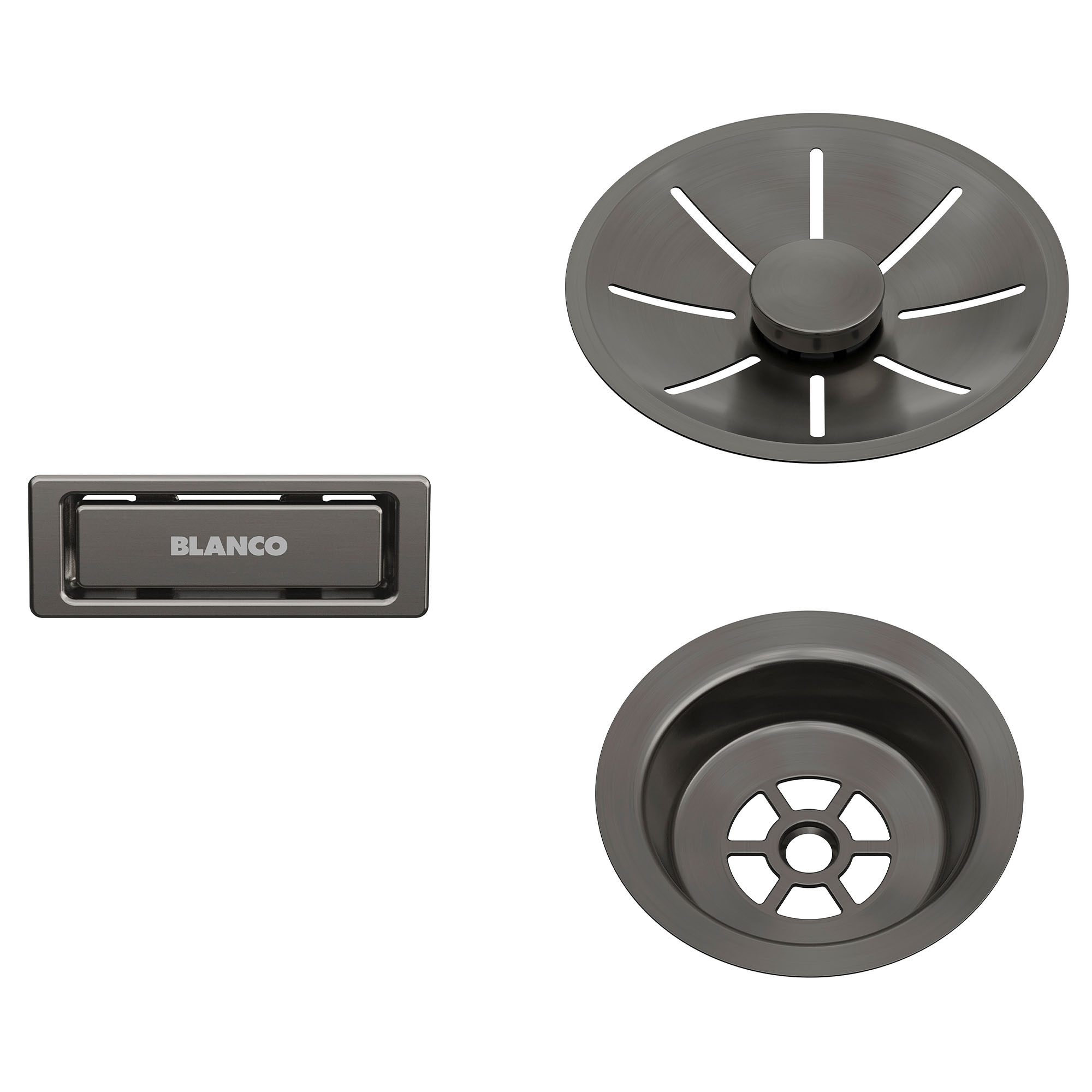 Overflow set Satin Dark steel single 206900 - Signature Appliances