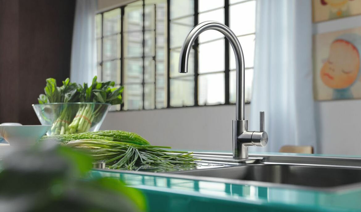 EOS NEO Swivel Mixer Tap Stainless Steel TA9600 - Signature Appliances