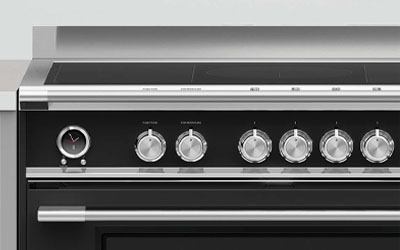 Fisher & Paykel 90cm Series 9 Classic 5 Zone Induction Pyrolytic Cooker ...