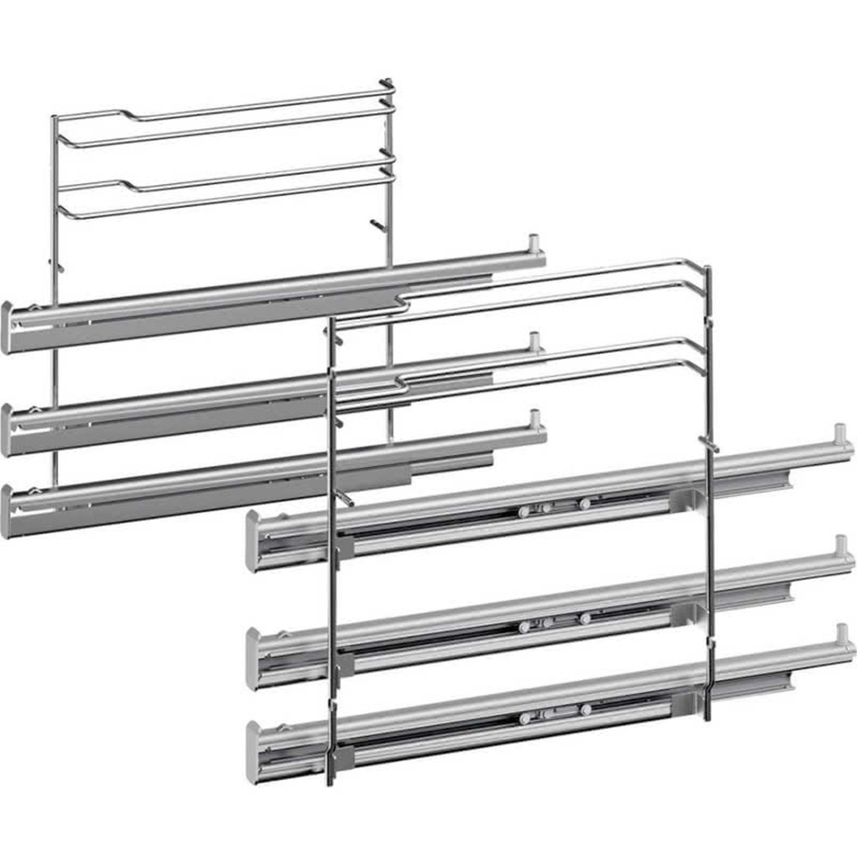Full extension rails, 3-level Stainless steel HEZ638370 - Signature ...