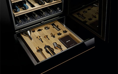 Smeg Linea 15cm Sommelier Drawer - Midnight Black CPS115B3 - Signature ...