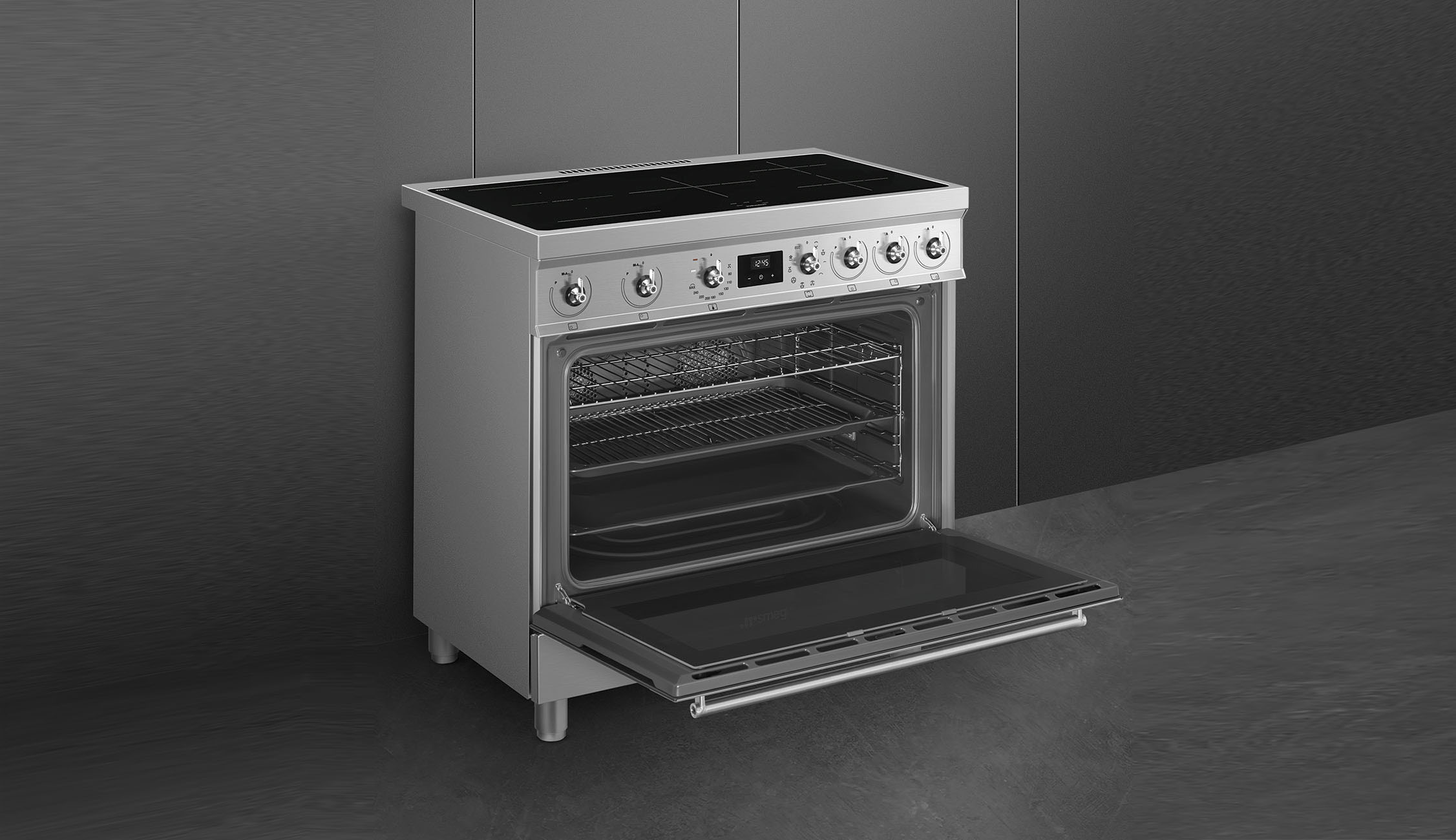 Smeg Classic 90cm Freestanding Cooker Stainless Steel C9IMX2 ...