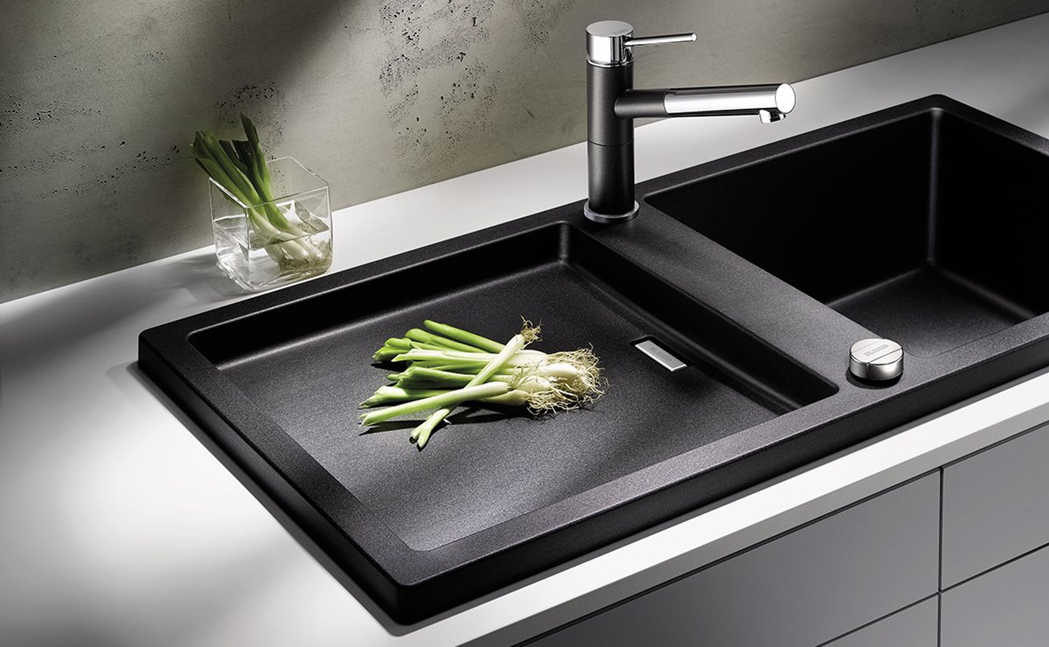 ALTA-S Compact Mixer Tap Anthracite/Chrome ALTASA - Signature Appliances