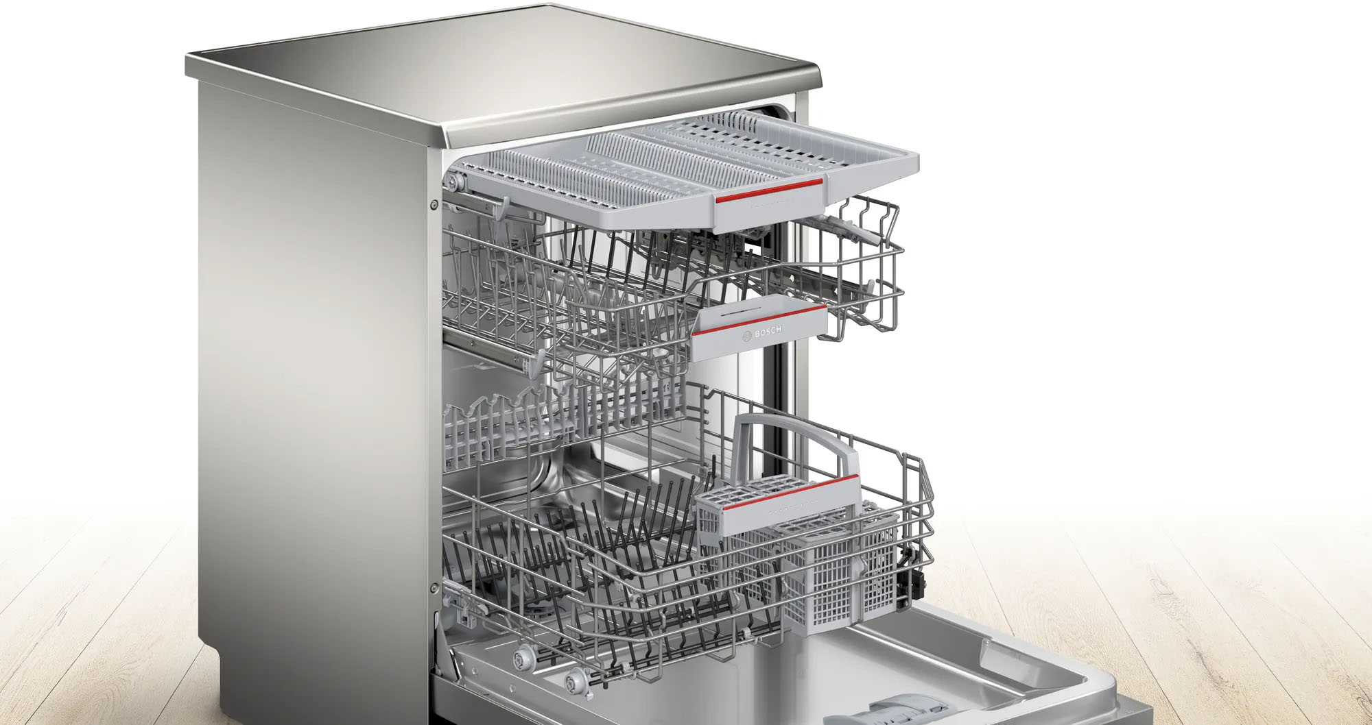 Bosch Serie 6 60cm Stainless Steel Dishwasher SMS6HCI02A - Signature ...