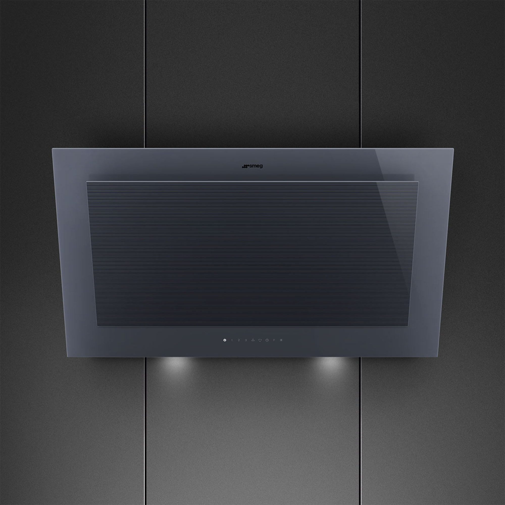 Smeg Linea 90cm Vertical Rangehood - Neptune Grey KV194G - Signature ...