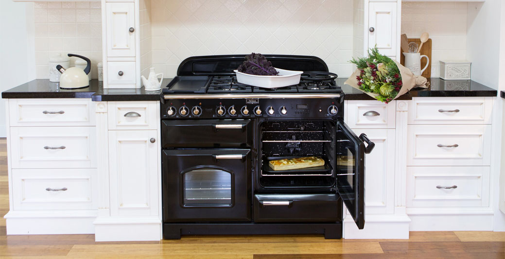 Falcon Classic Deluxe 110cm Dual Fuel Upright Cooker Black/Brass ...