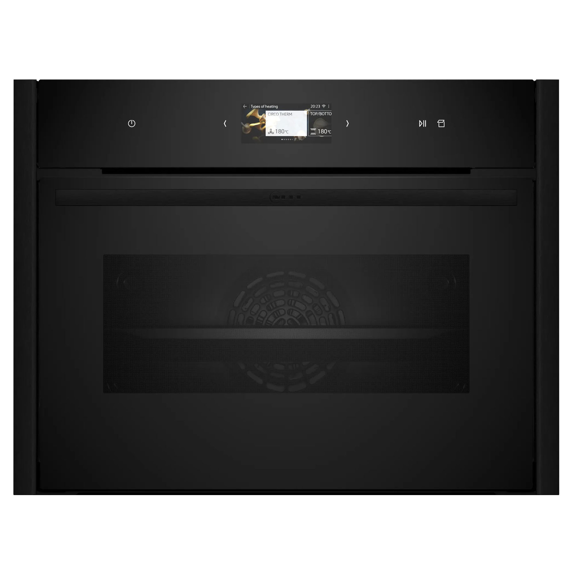 NEFF Compact Oven with FullSteam with Deep Black Side Trims / Handle ...