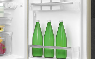 Smeg FAB 50 50’S Style Retro Refrigerator, Left Hand - Black ...