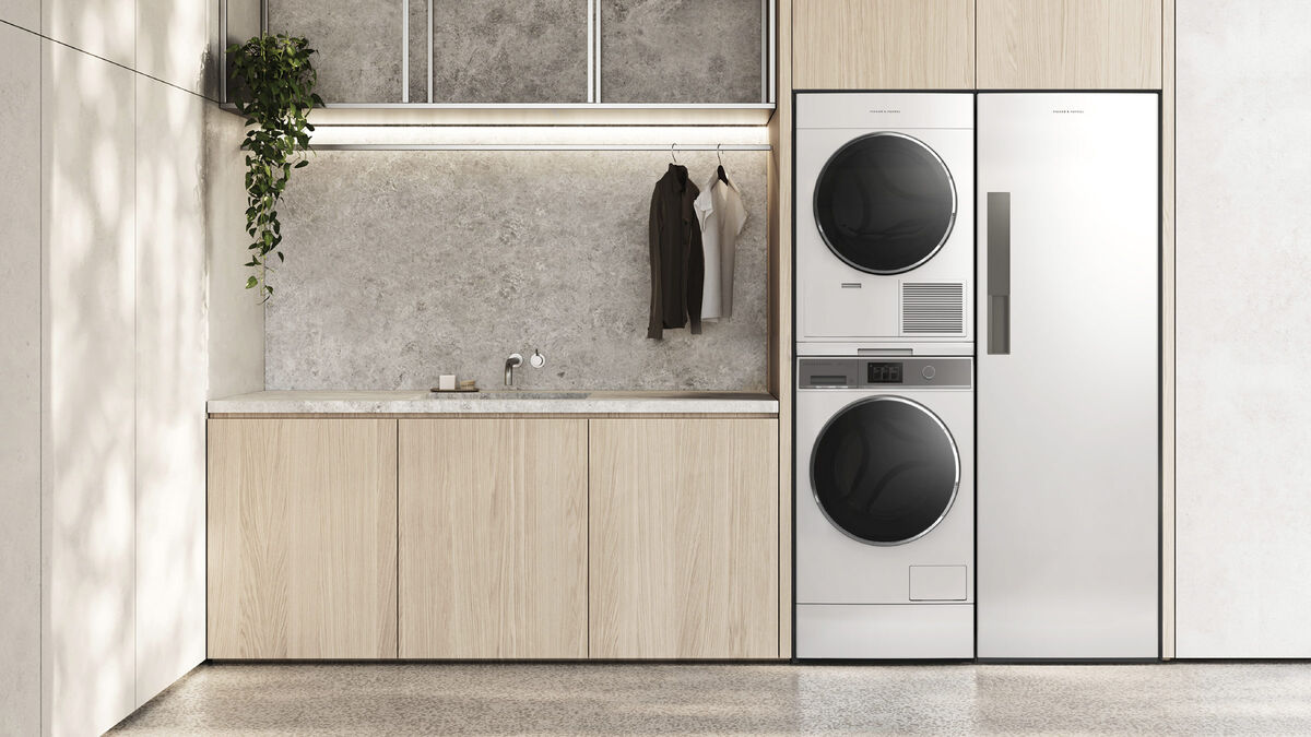 Fisher & Paykel 60cm Series 11 Fabric Care White Cabinet FC1260H1 - Signature Appliances