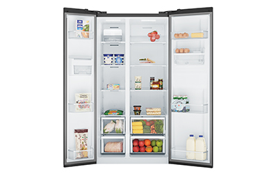 619L Side by Side Refrigerator, Dark with Water Dispenser WSE6640BA ...