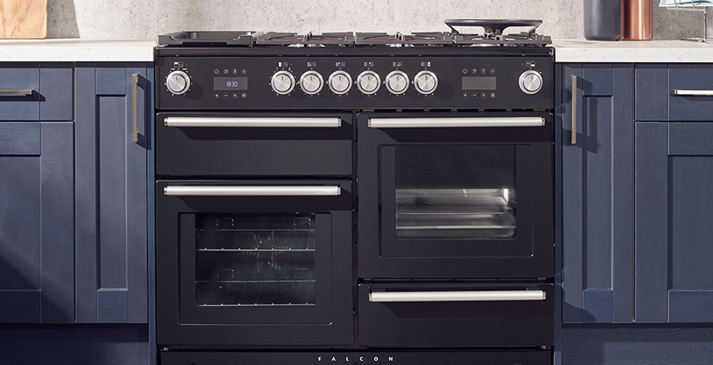 Falcon Nexus Steam 110cm Dual Fuel Upright Cooker Black/Chrome ...