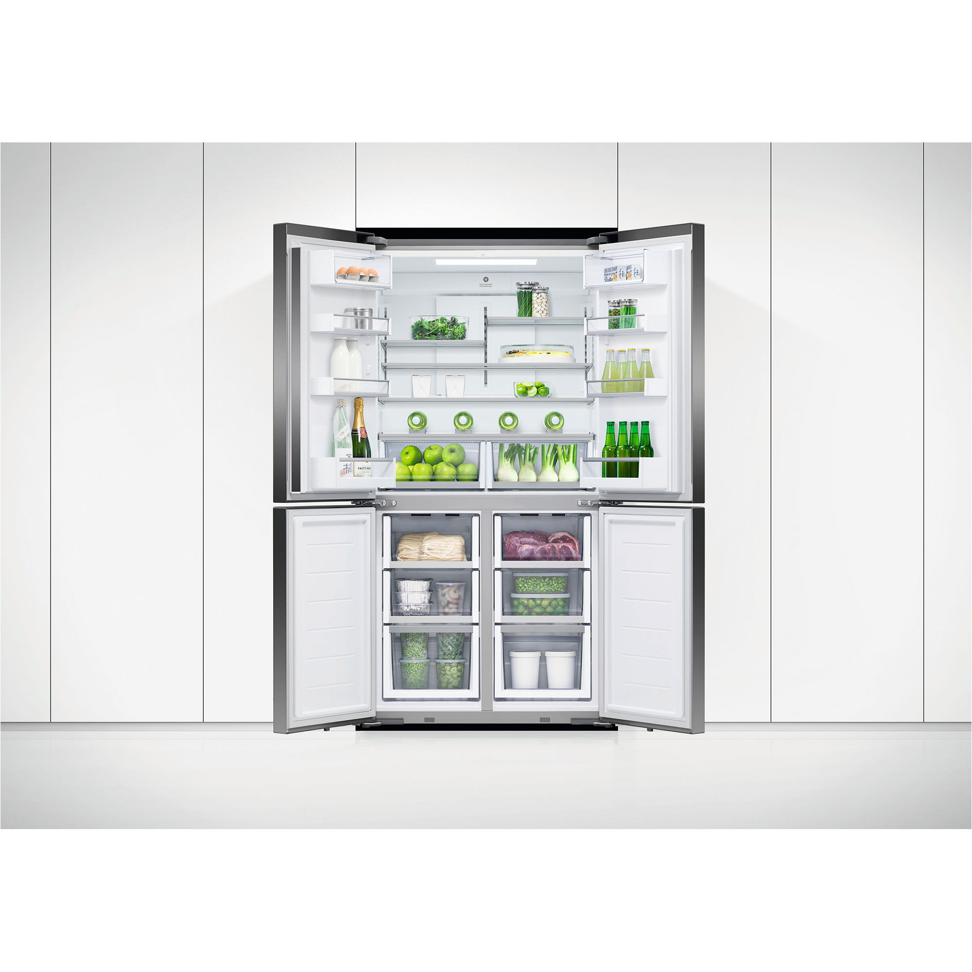 538L Quad Door Refrigerator - Black Stainless Steel RF605QDVB2 ...