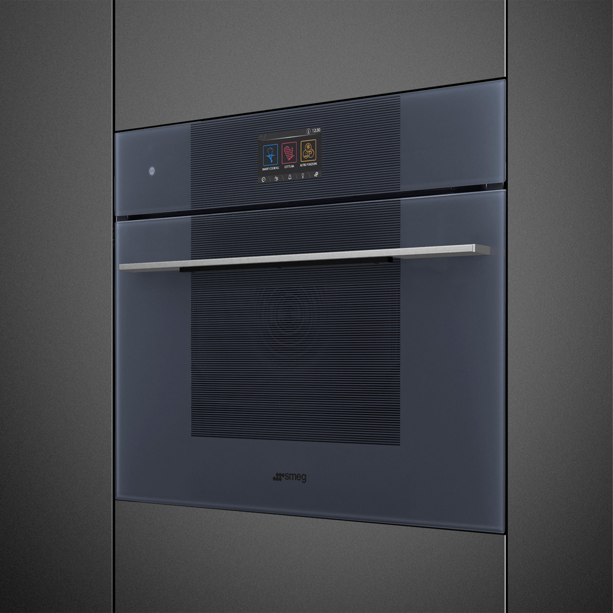 Smeg Linea Compact Omnichef Oven - Neptune Grey SO4104APG - Signature ...