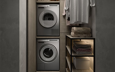 Asko Laundry Stacking Kit Shelf/Basket Titanium HDB1153T - Signature ...