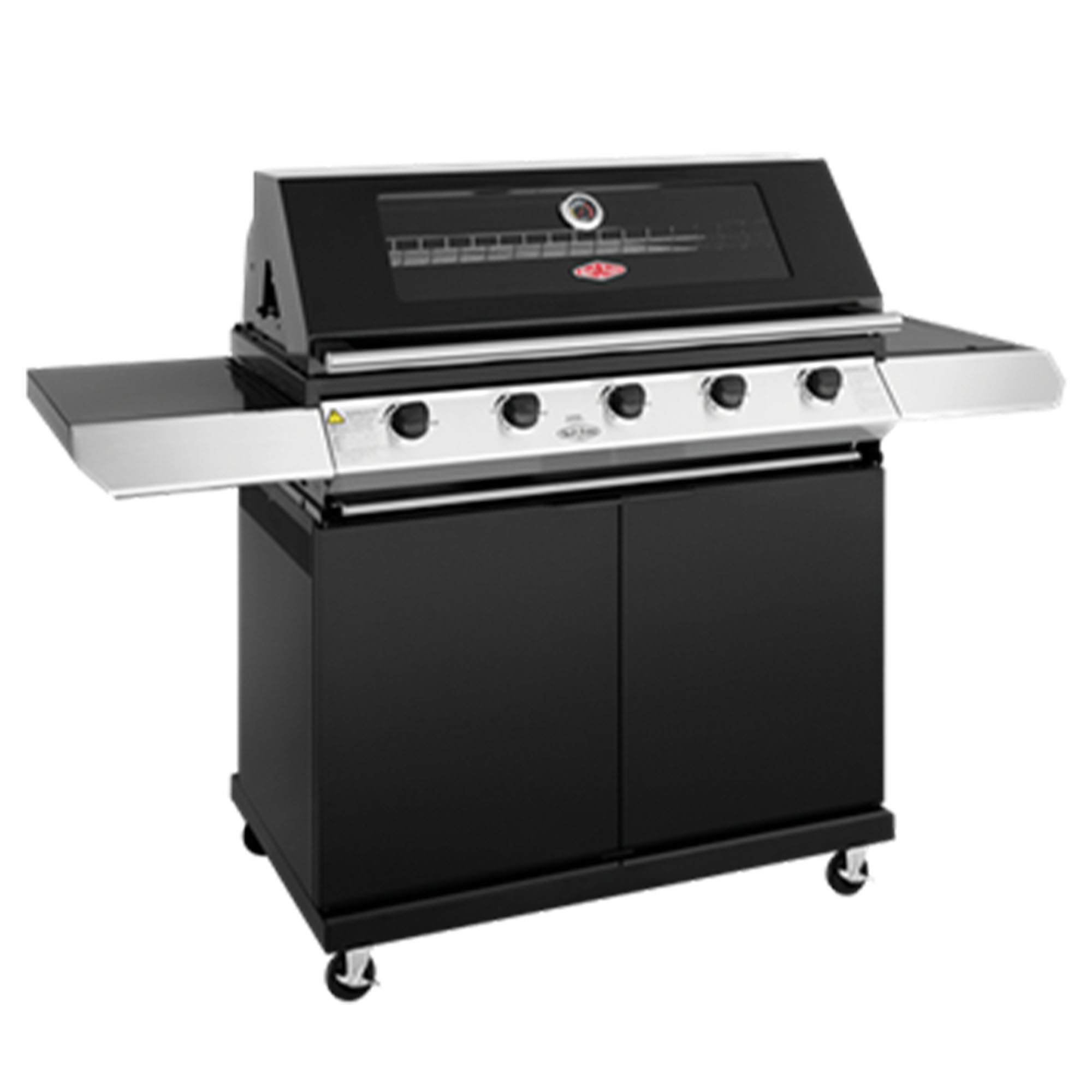 Beefeater 1200 SERIES 5BNR+TROLLEY BLACK BMG1251BB - Signature Appliances
