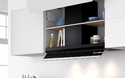 Bosch Series 6 Integrated Design Hood 60 cm Clear Glass Black Printed ...