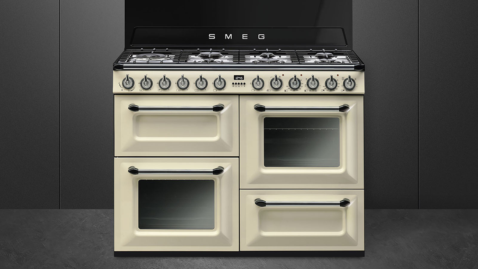 Smeg 110cm Victoria Aesthetic Freestanding Dual Fuel Oven/Stove ...