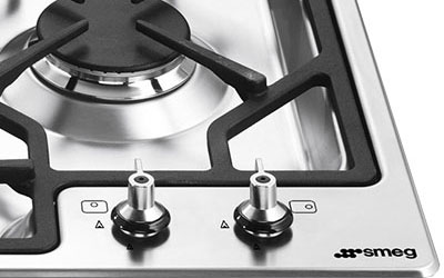 Smeg 60cm Gas Cooktop PGA64 - Signature Appliances