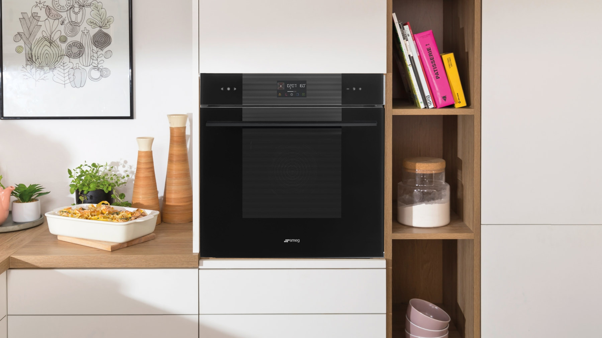 Smeg Linea 60cm Pyrolytic Oven - Midnight Black SOPA6102TB3 - Signature ...