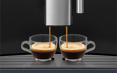 Smeg Linea Compact Built-in Coffee Machine - Neptune Grey CMS4104G ...