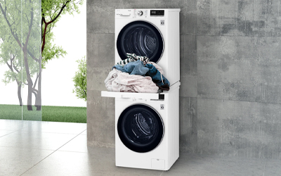 LG White Washing Machine Stacking Kit - STKIT-WH - Signature Appliances