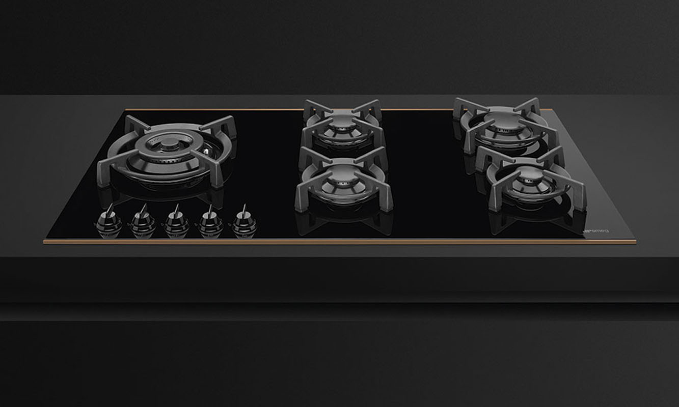 Smeg 90cm Dolce Stil Novo Gas Cooktop PV695LCNRAU - Signature Appliances