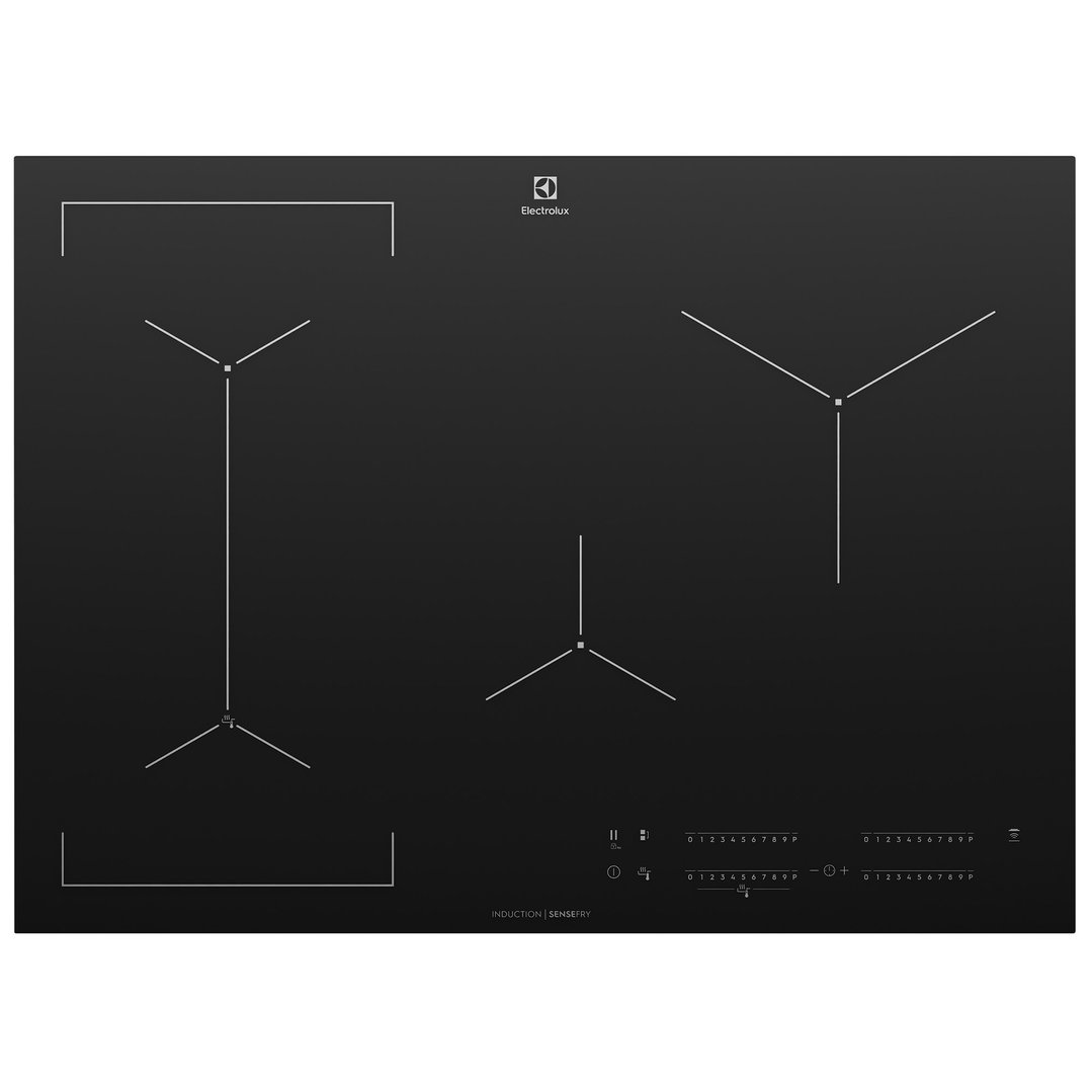 Electrolux 70cm UltimateTaste 700 4 Zone Induction Cooktop EHI745BE ...