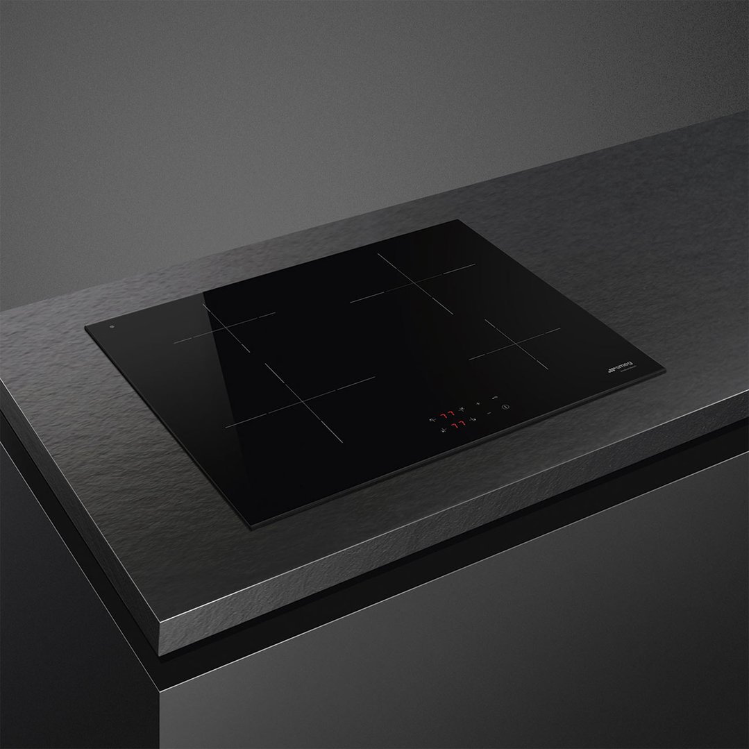 Smeg Classic 60cm 4 Zone Induction Cooktop - Black. SI2641DAU ...