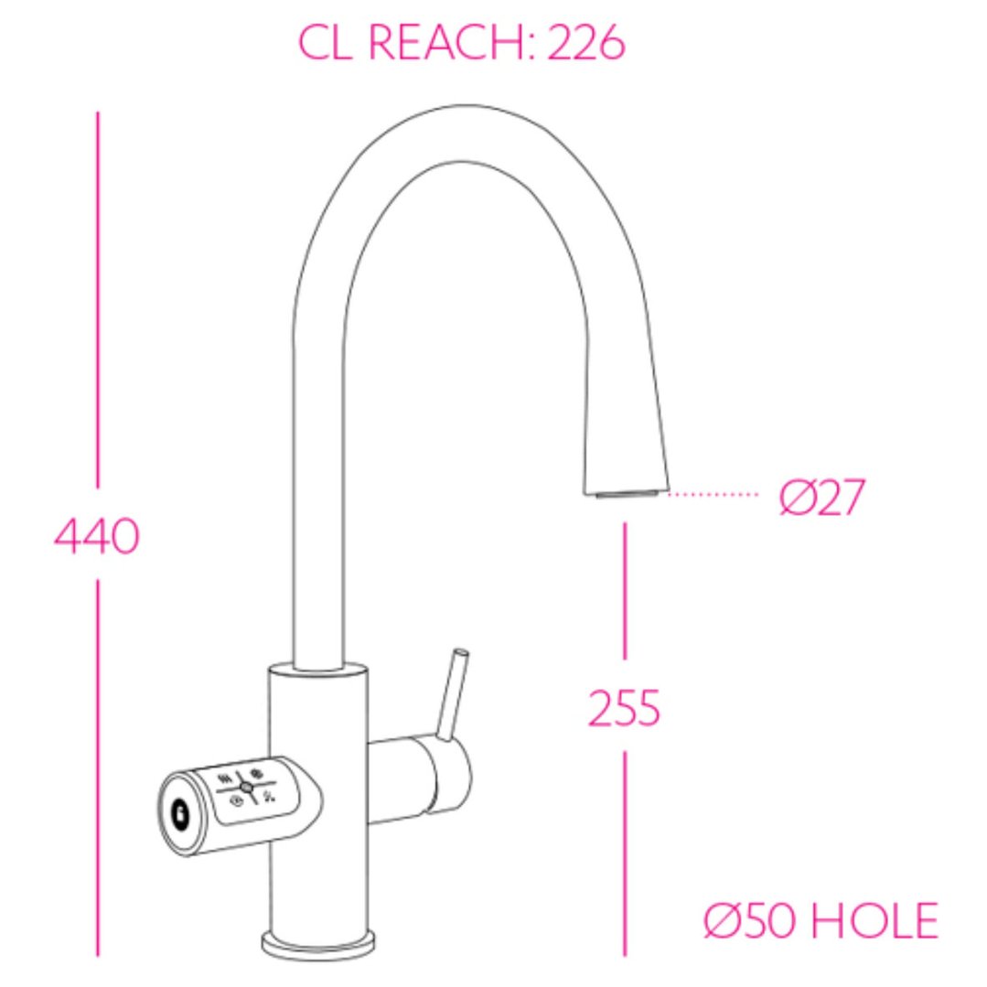 HydroTap G5 BCHA Celsius Plus All-In-One Gunmetal H5M784Z09AU ...