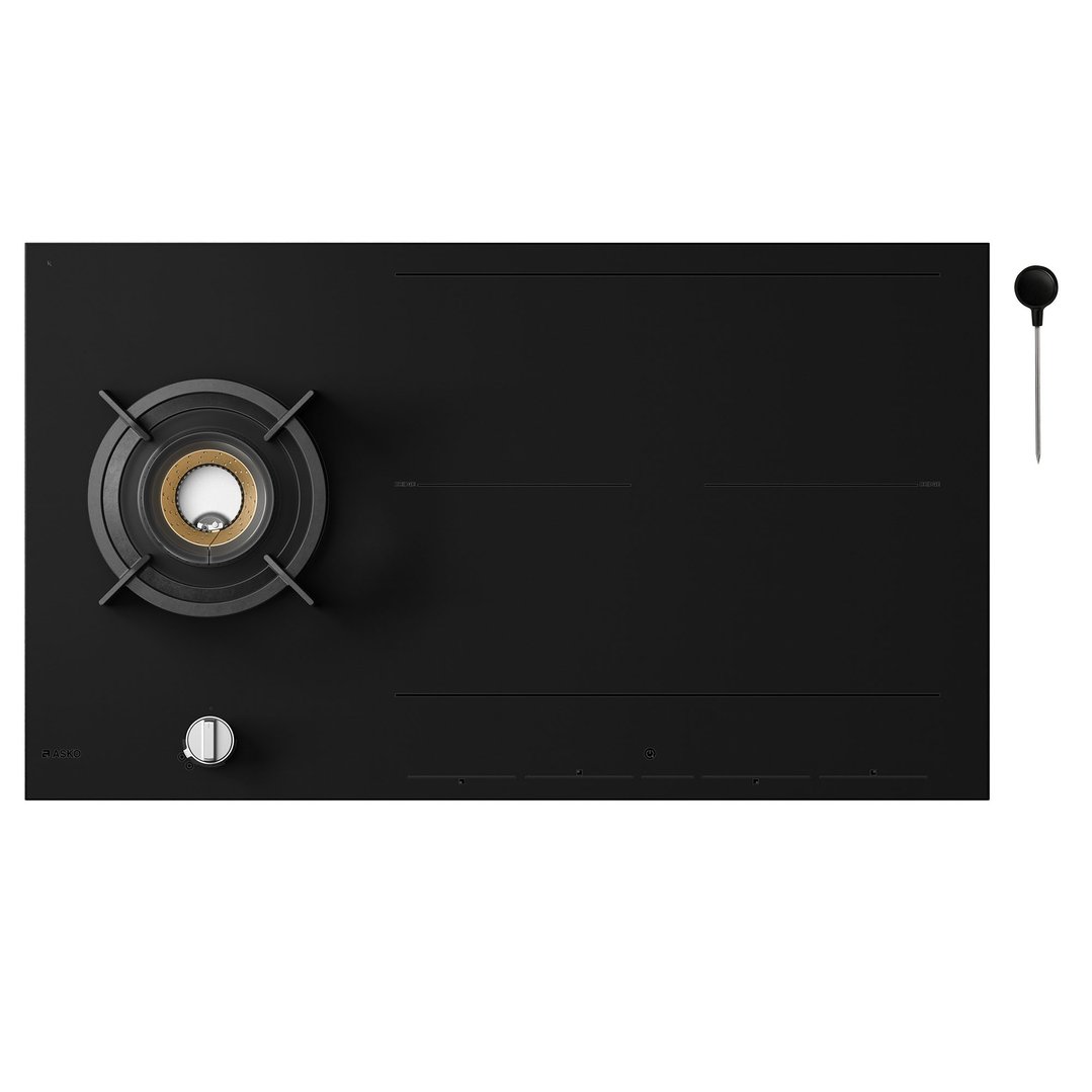 Asko 90cm Duo Fusion Combined Gas & Induction Cooktop - Matte Black ...