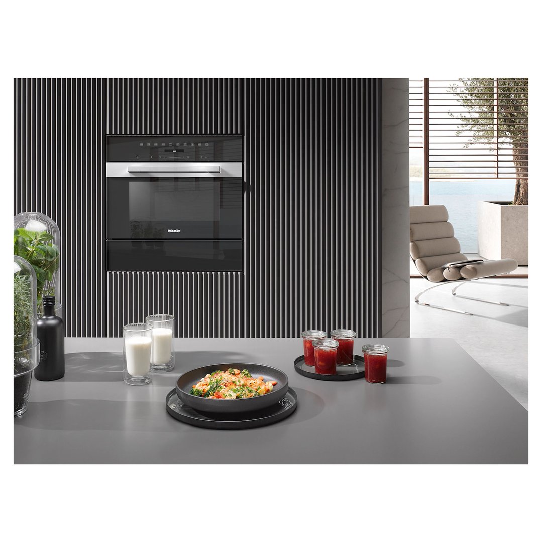 Miele PureLine CleanSteel Built-in Microwave Oven M7244TC - Signature ...