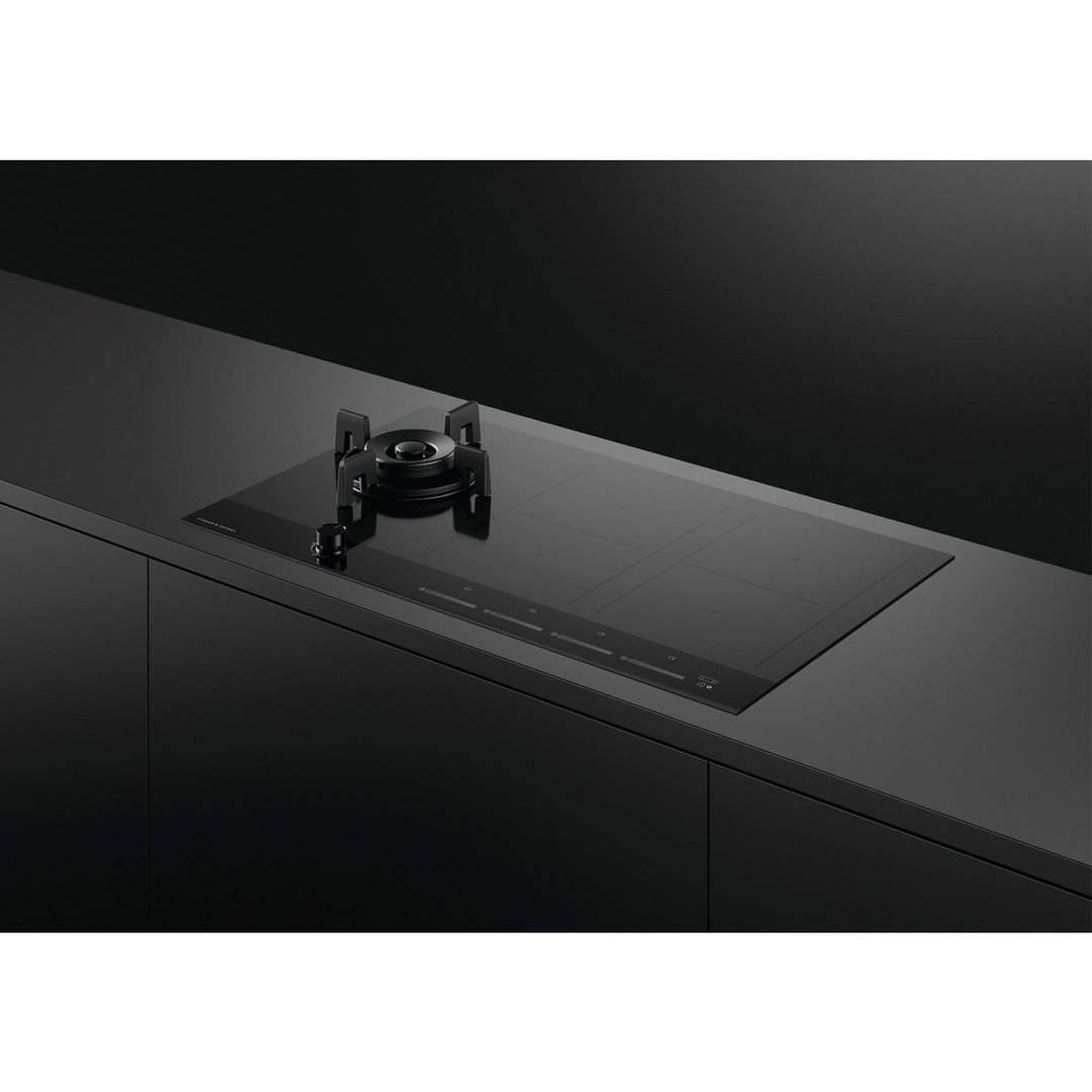 90cm Series 9 1 Burner + 4 Zone Hybrid Cooktop, 2 SmartZones, LPG ...