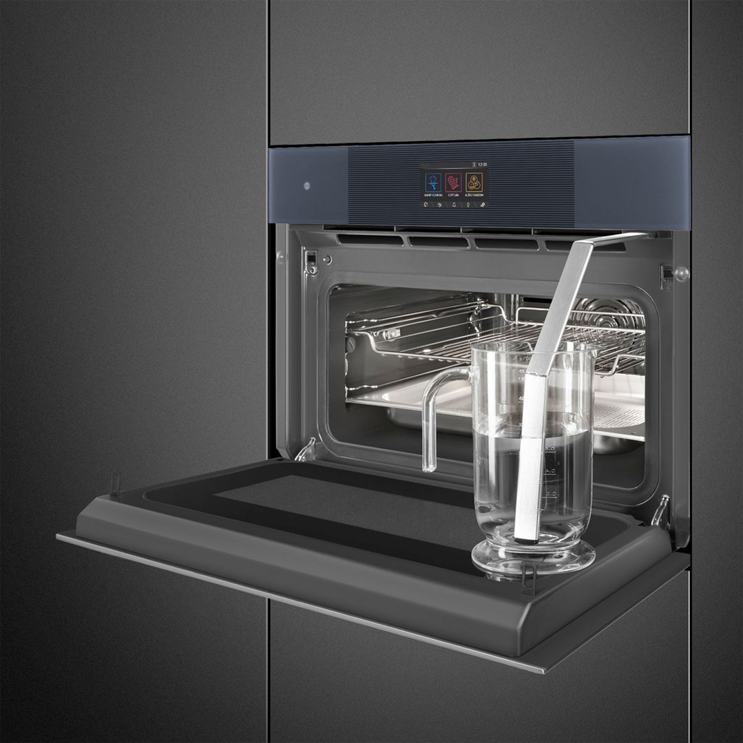 Smeg Linea Compact Omnichef Oven - Neptune Grey SO4104APG - Signature ...