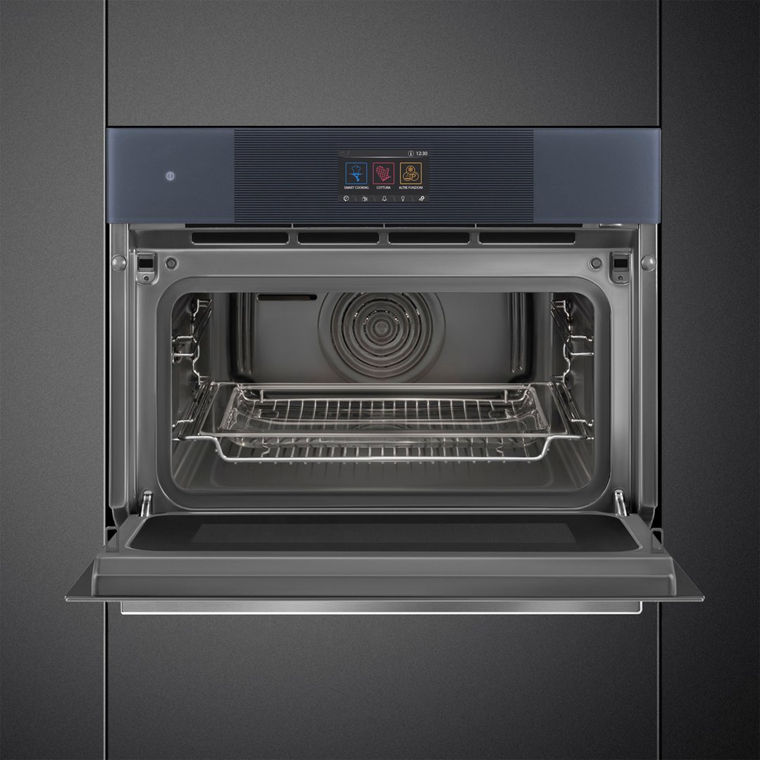 Smeg Linea Compact Omnichef Oven - Neptune Grey SO4104APG - Signature ...