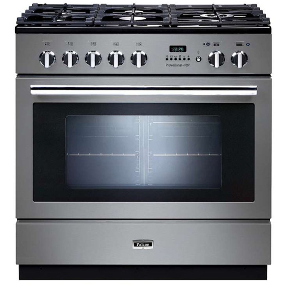 Falcon Professional+ FXP 90cm Pyrolitic Dual Fuel Upright Cooker Slate ...