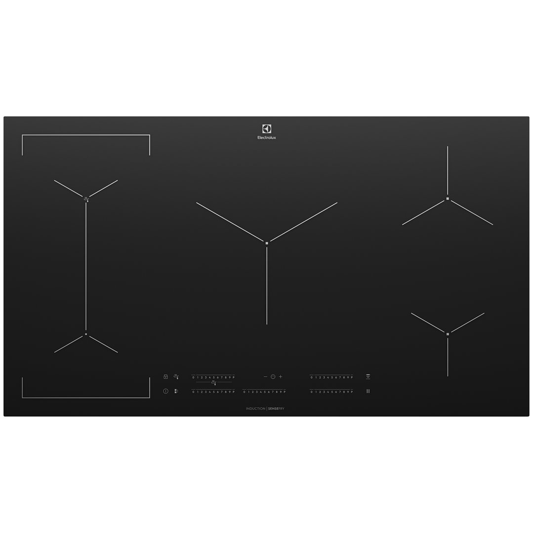 Electrolux 90cm UltimateTaste 700 5 Zone Induction Cooktop EHI955BE ...