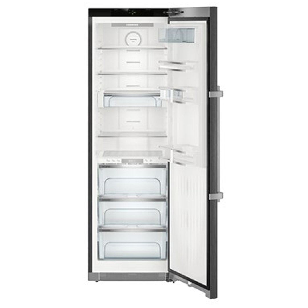 Liebherr Premium BioFresh Freestanding Refrigerator BlackSteel - Right ...