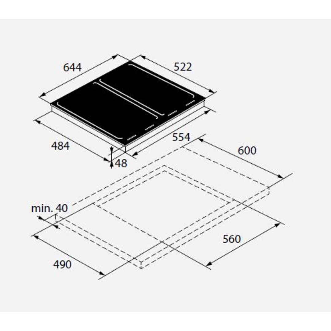 Asko 60cm Bridge Induction Cooktop HI1655G - Signature Appliances