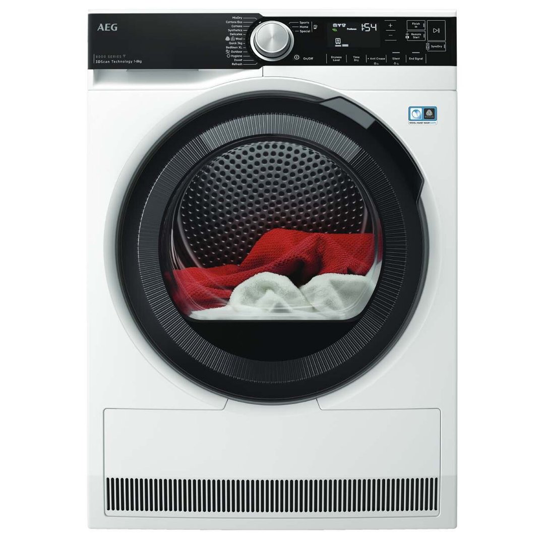 AEG 9kg 8000 Series Heat pump dryer T859M6OBC - Signature Appliances