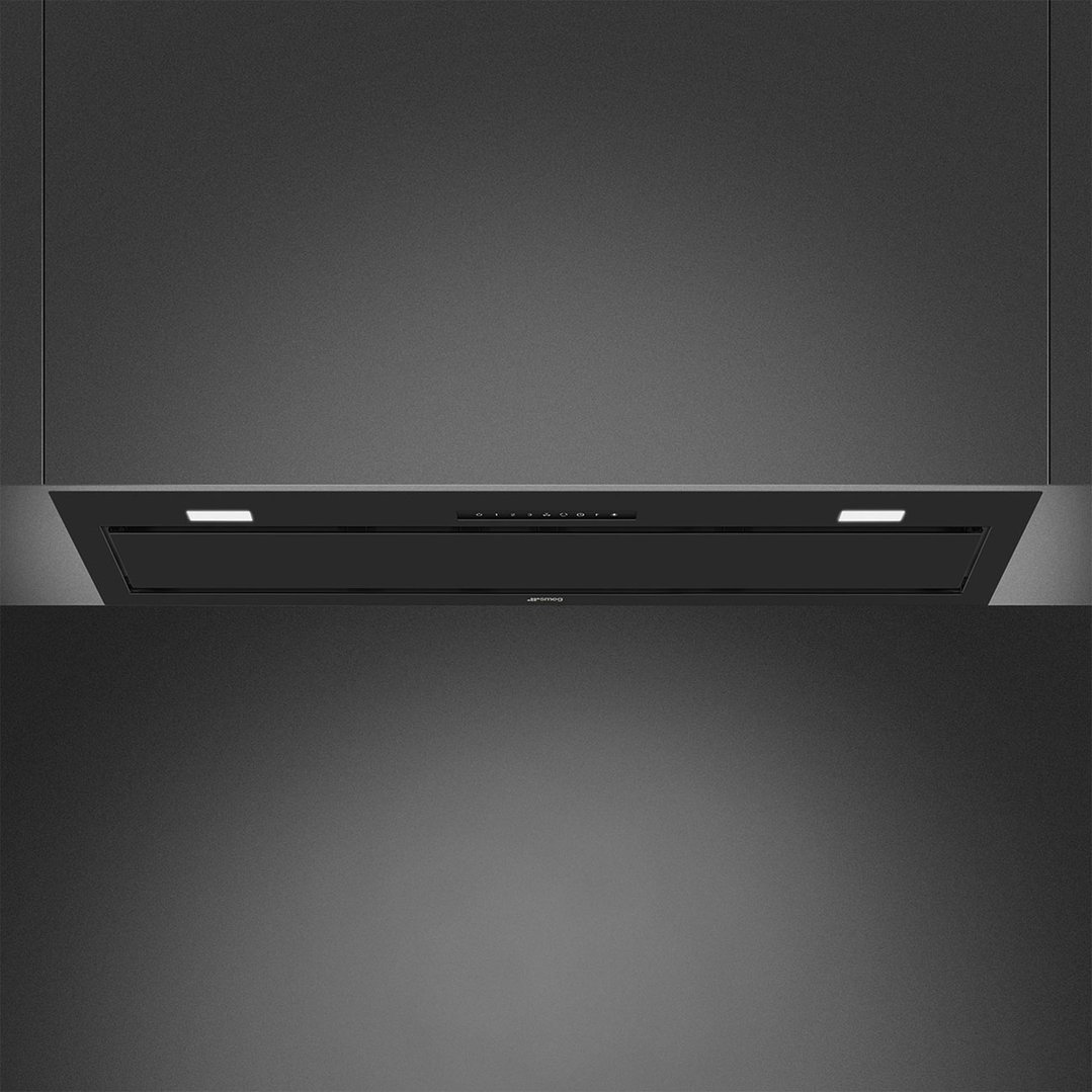 Smeg 90cm Matte Black Undermount Rangehood AutoVent2.0 KSGAU9P4MB ...