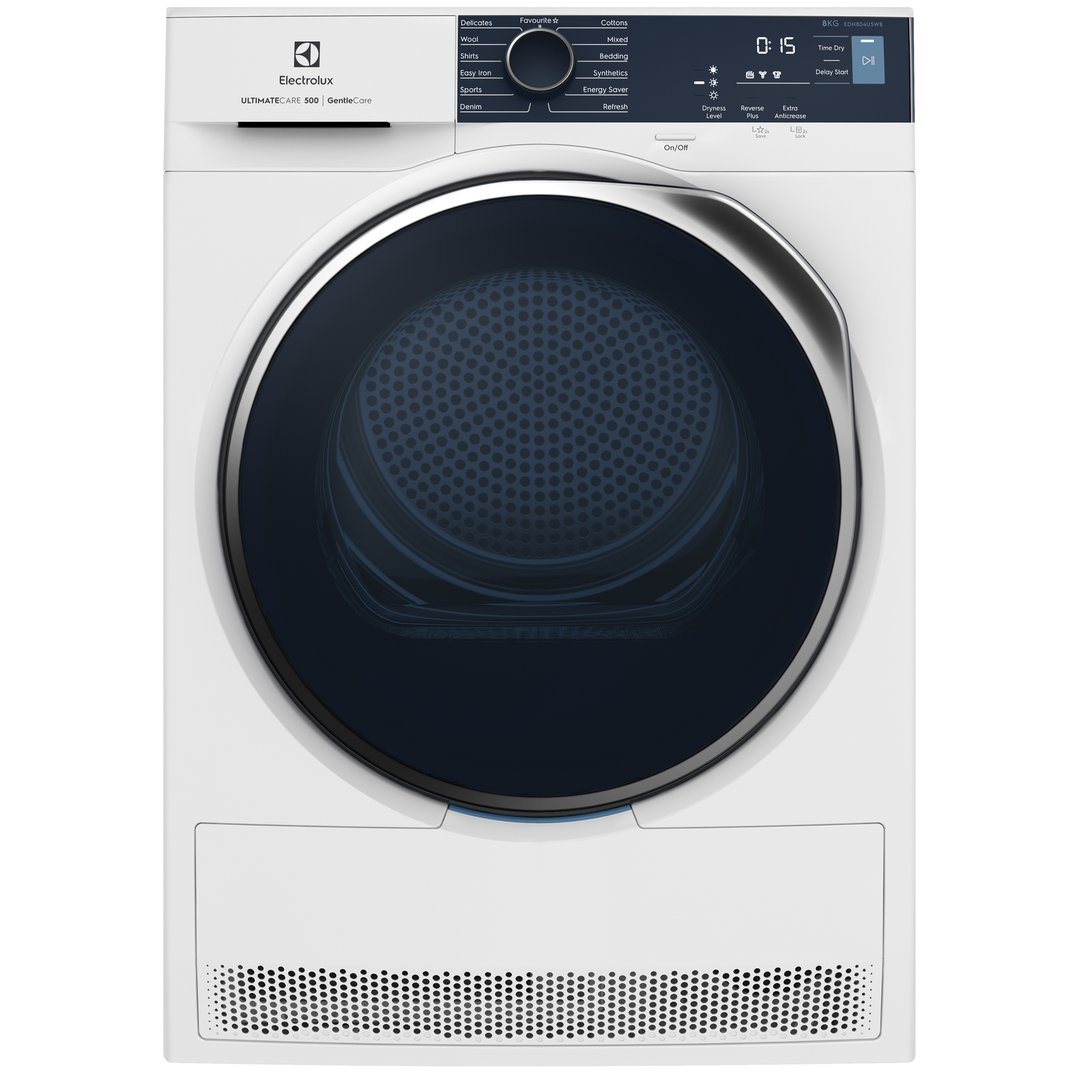 Electrolux 8kg UltimateCare 500 Heat Pump Dryer EDH804U5WB - Signature ...