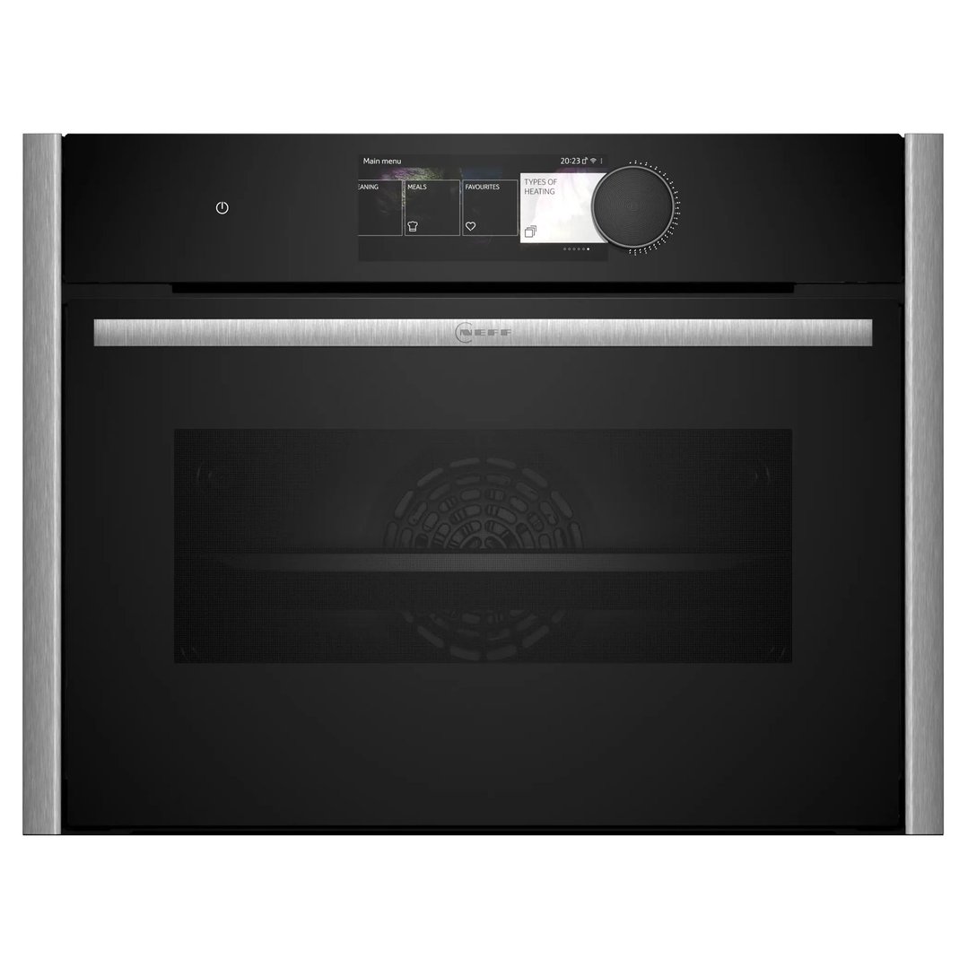 NEFF Compact Oven with FullSteam with Metallic Silver Side Trims ...