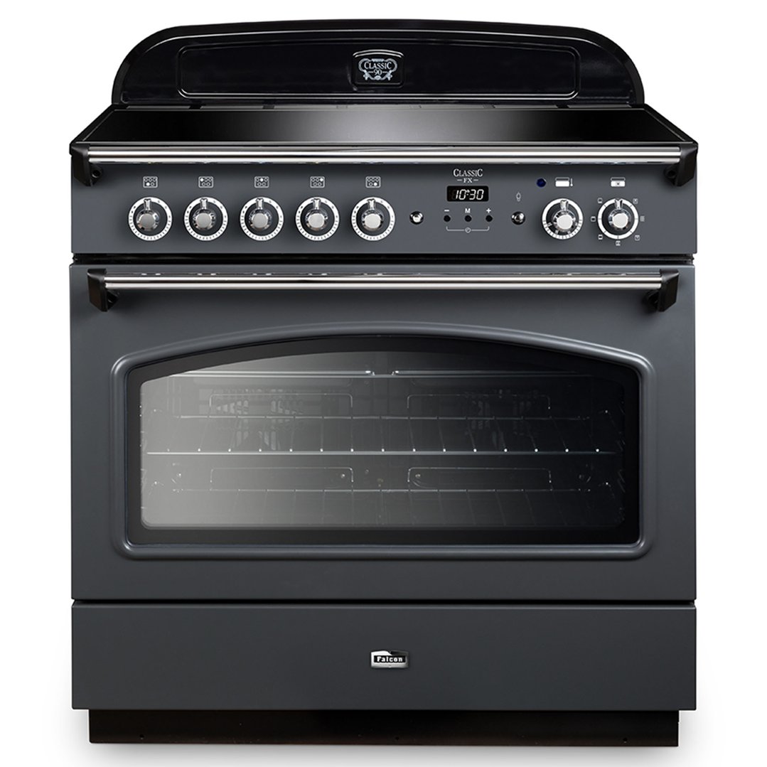Falcon Classic FX 90cm Induction Range Cooker Slate/Chrome CLA90FXEISL ...