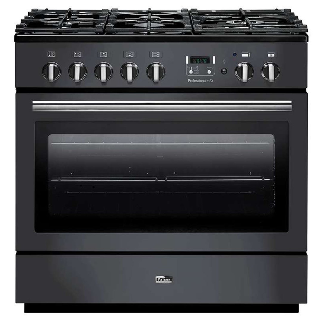 Falcon Professional+ FX 90CM Dual Fuel Range Cooker Slate/Chrome ...