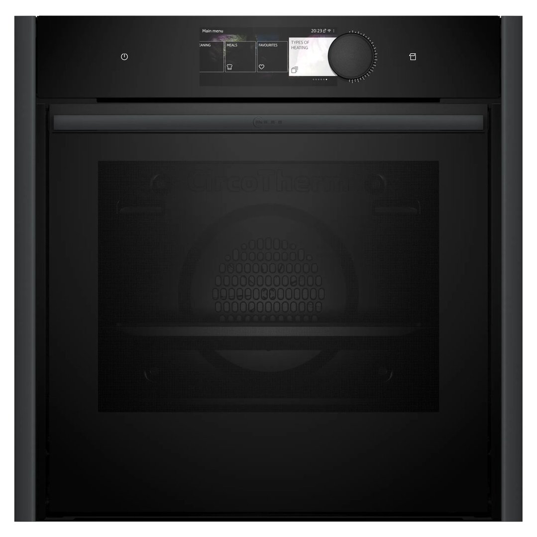 Neff 60cm Pyrolytic Slide & Hide Oven with Added Steam - Anthracite ...