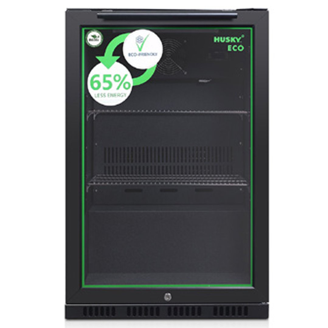 Husky 90L Eco Single Door Back Bar Drinks Chiller - Black C1HECO840BKAU ...