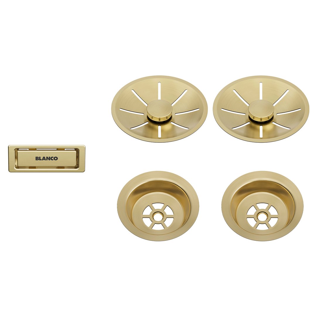 Overflow set Satin Gold double 203477 - Signature Appliances